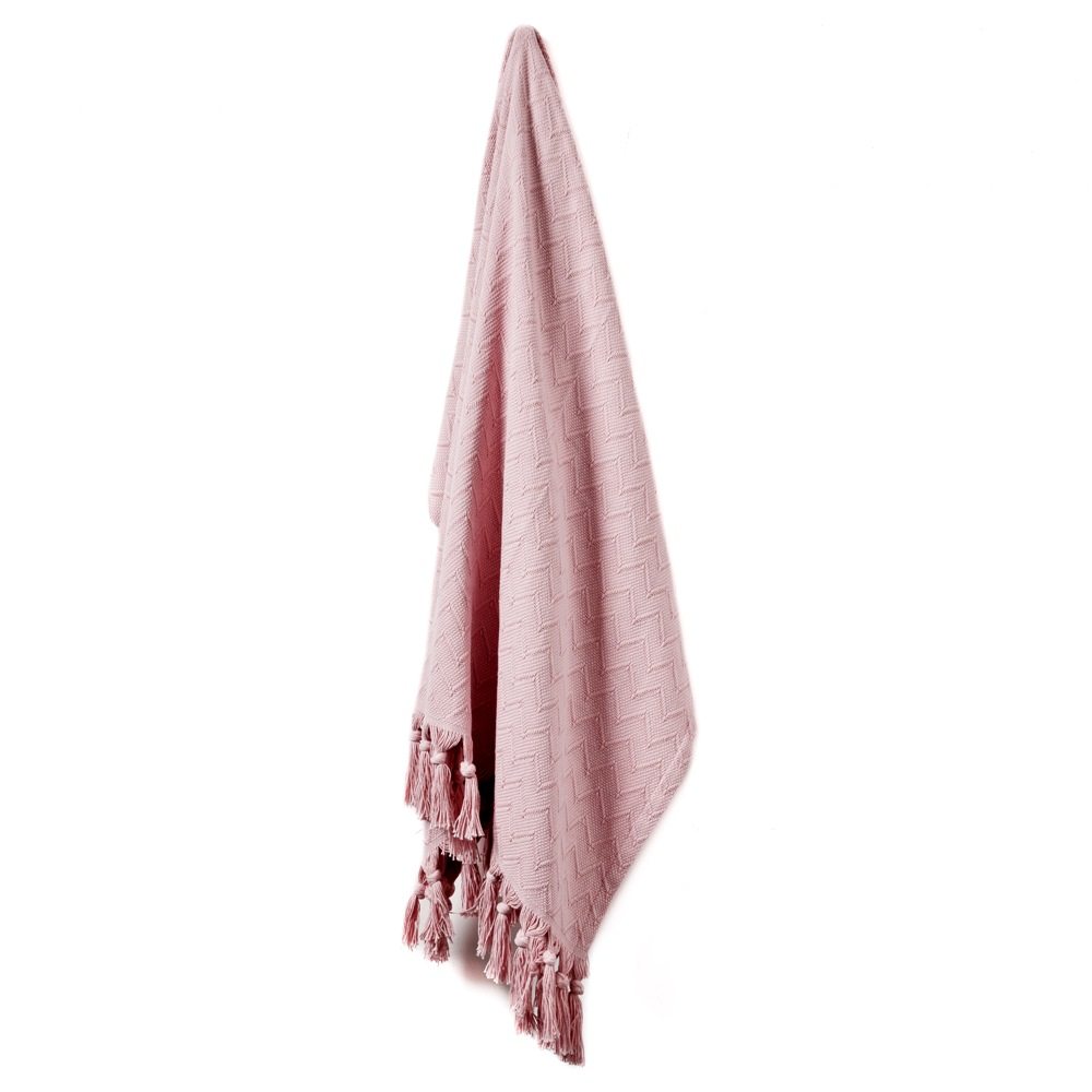 Home Republic - European Antalya Dusty Pink Throw | Adairs