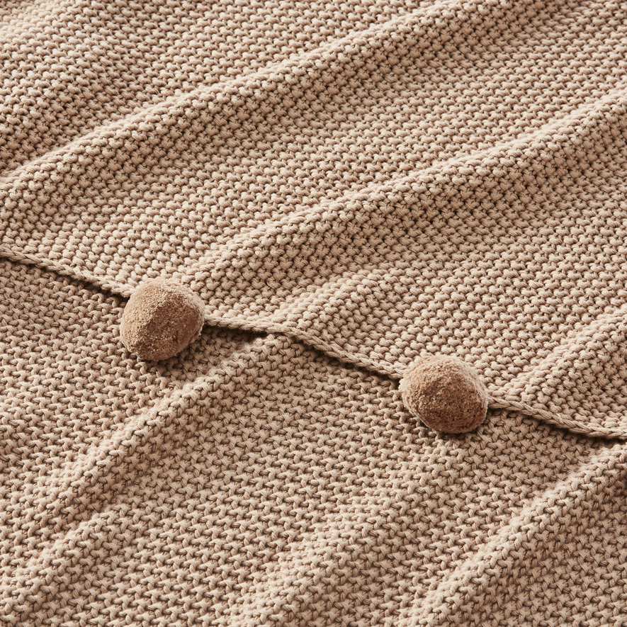 Home Republic - Pom Pom Pink Salt Throw | Adairs
