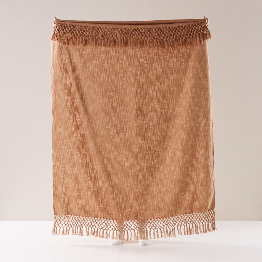 Macrame Desert Sand Knot Throw | Adairs