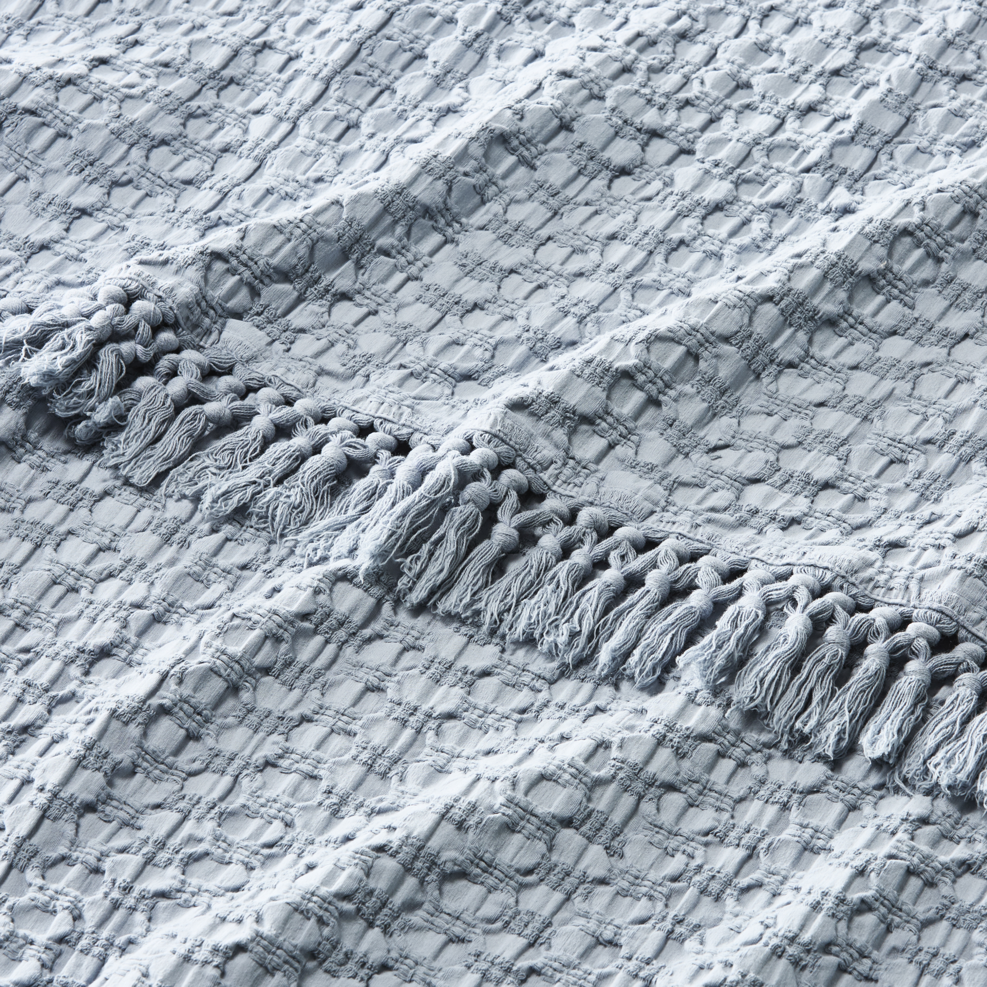 Byron Light Denim Throw | Adairs