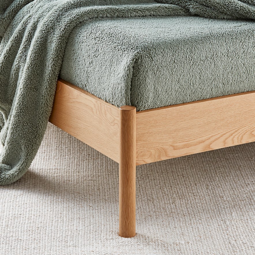 Kyrie Sage Fleece Blanket | Adairs