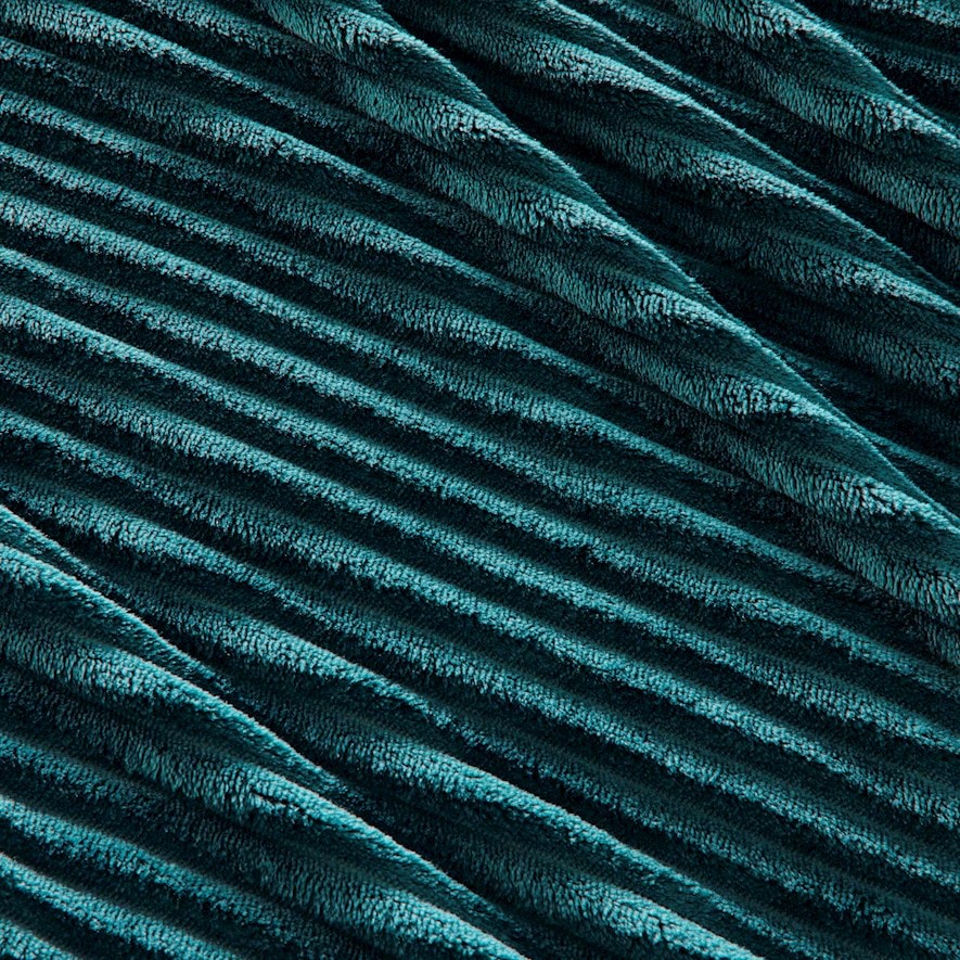 Evan Forest Ribbed Blanket | Adairs