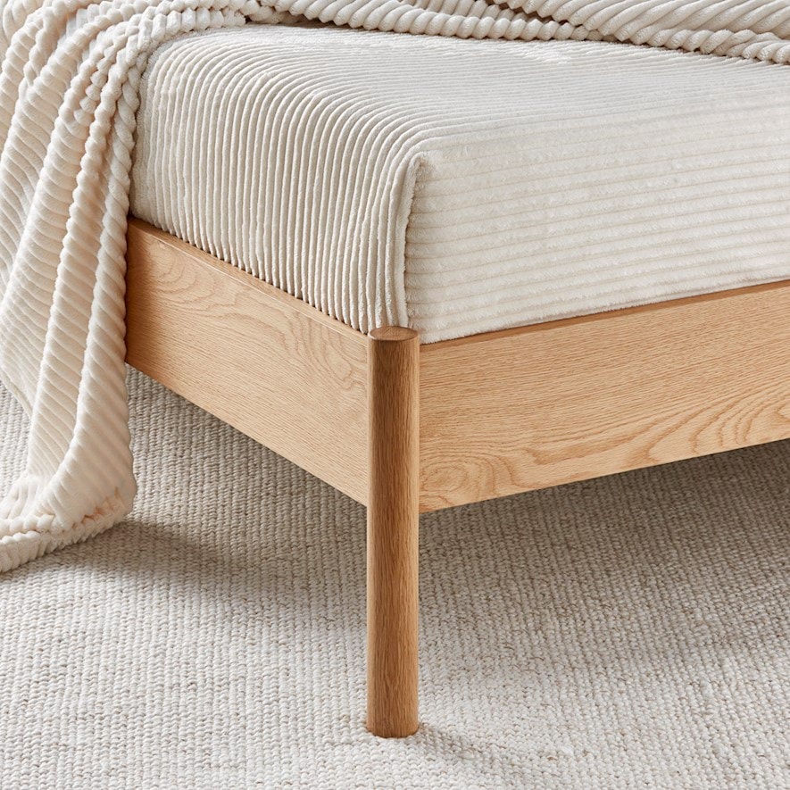 Evan Natural Ribbed Blanket | Adairs