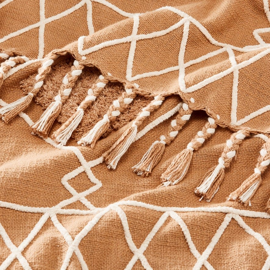 Cayman Brown Throw | Adairs