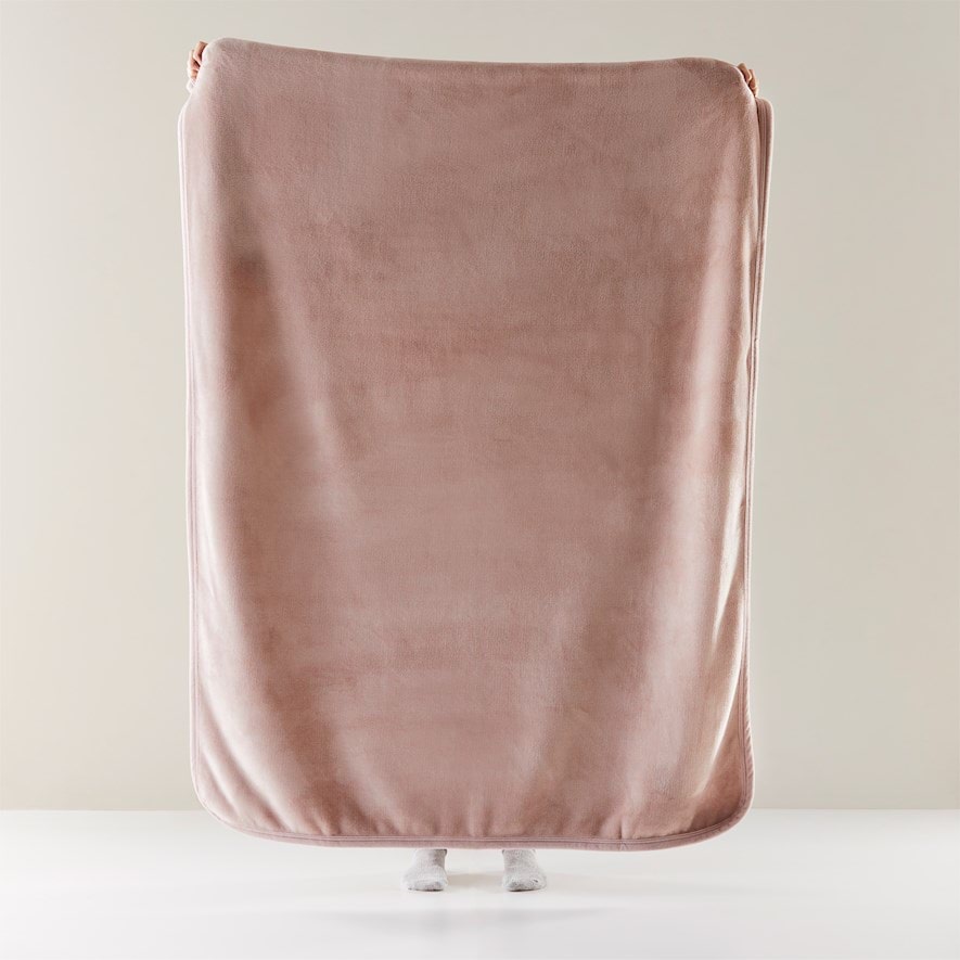 Sherpa Pink Salt Throw | Adairs
