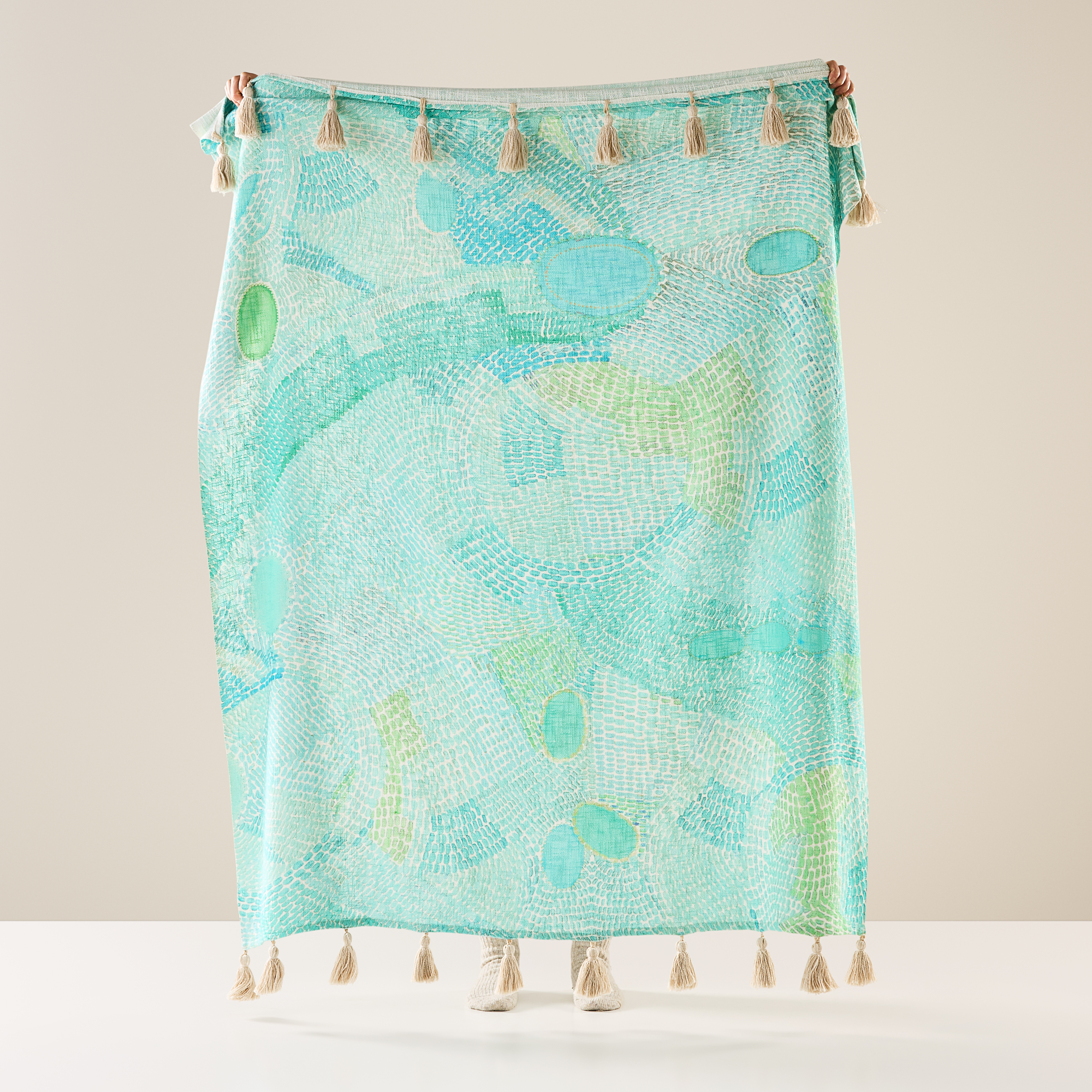 Miimi + Jiinda Lowanna Aqua Throw | Adairs