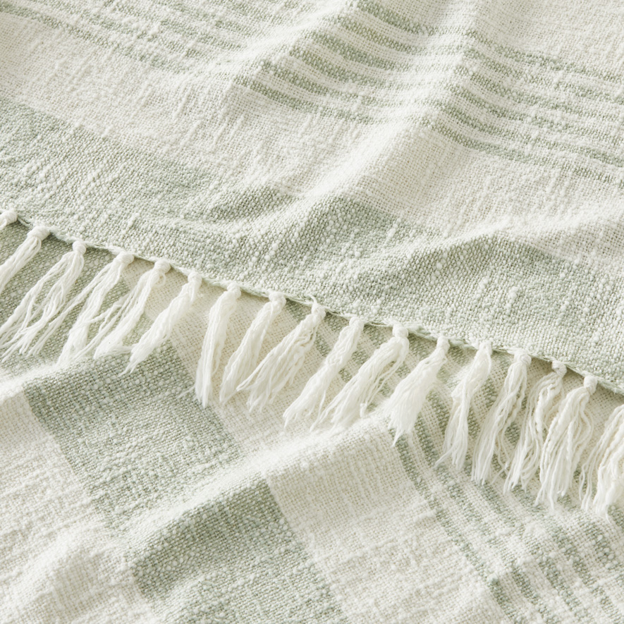 Argo Mint Stripe Throw | Adairs