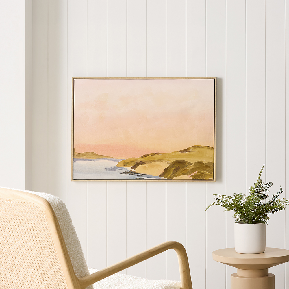 Seaside Sunset Canvas | Adairs