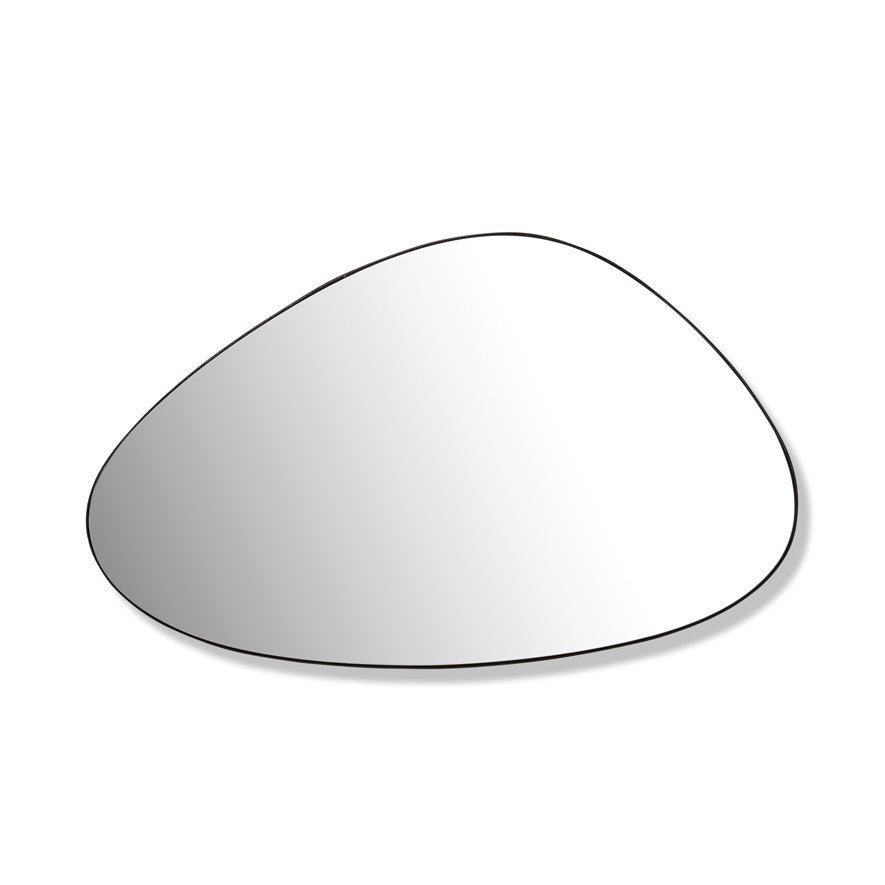Pebble Black Large Mirror | Adairs