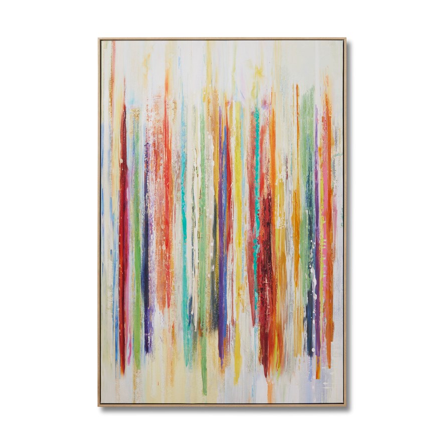 Abstract Rainbow Multi Canvas | Adairs