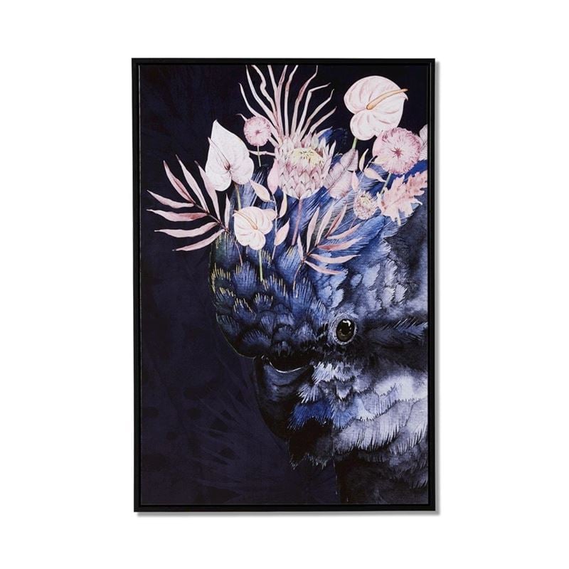Black Cockatoo Canvas Adairs