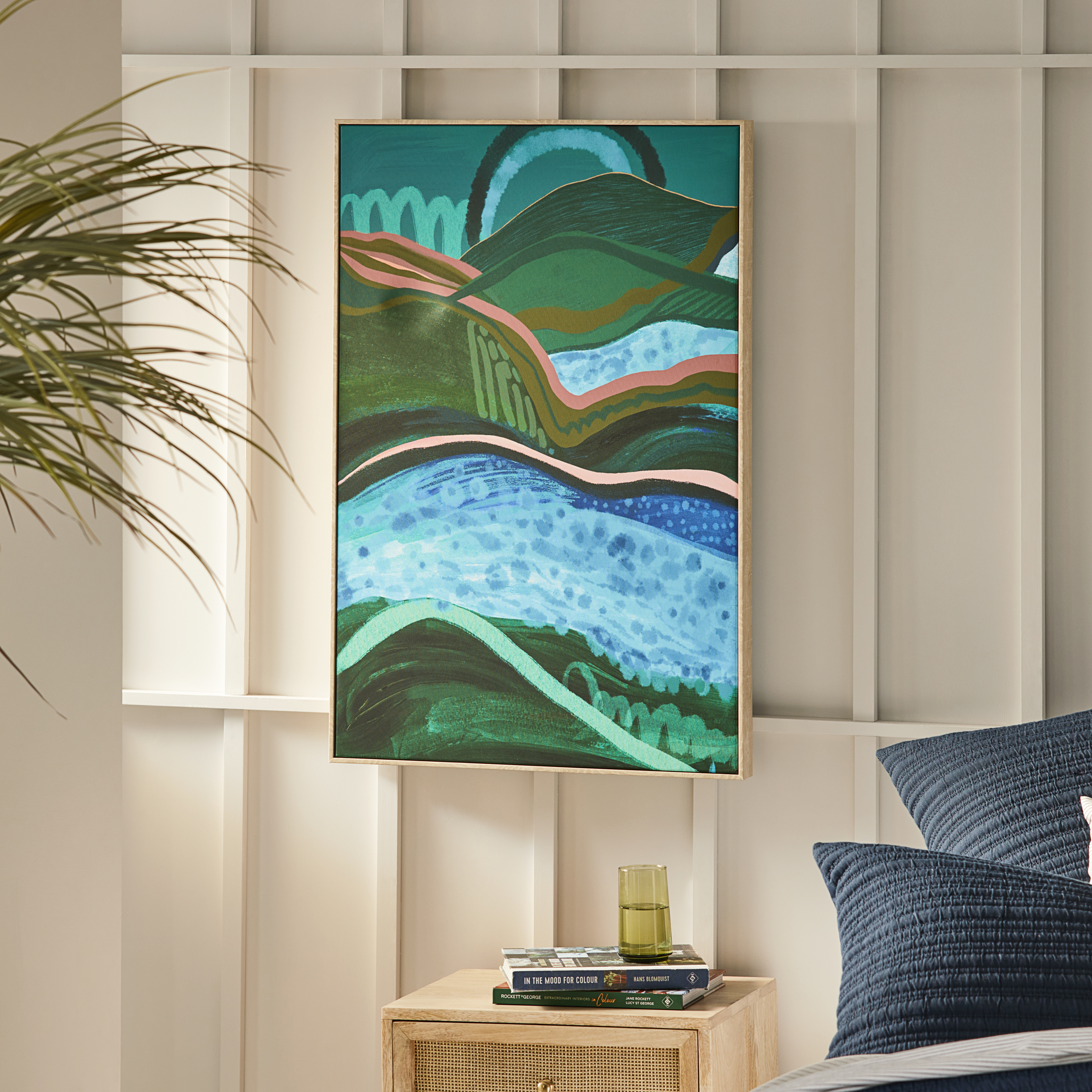 Organic River Landscape Canvas | Adairs