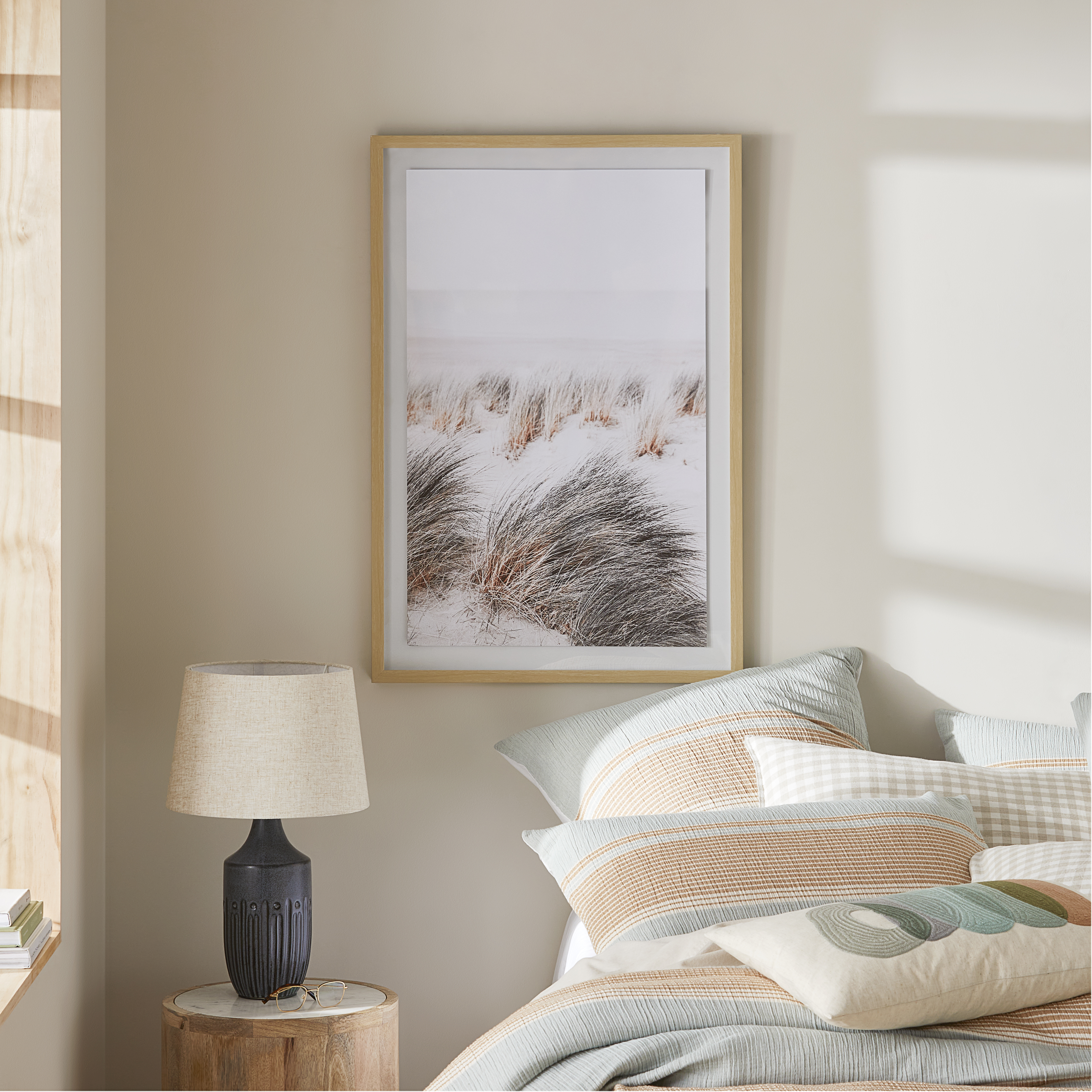 Flinders Beach Grass Framed Wall Art | Adairs