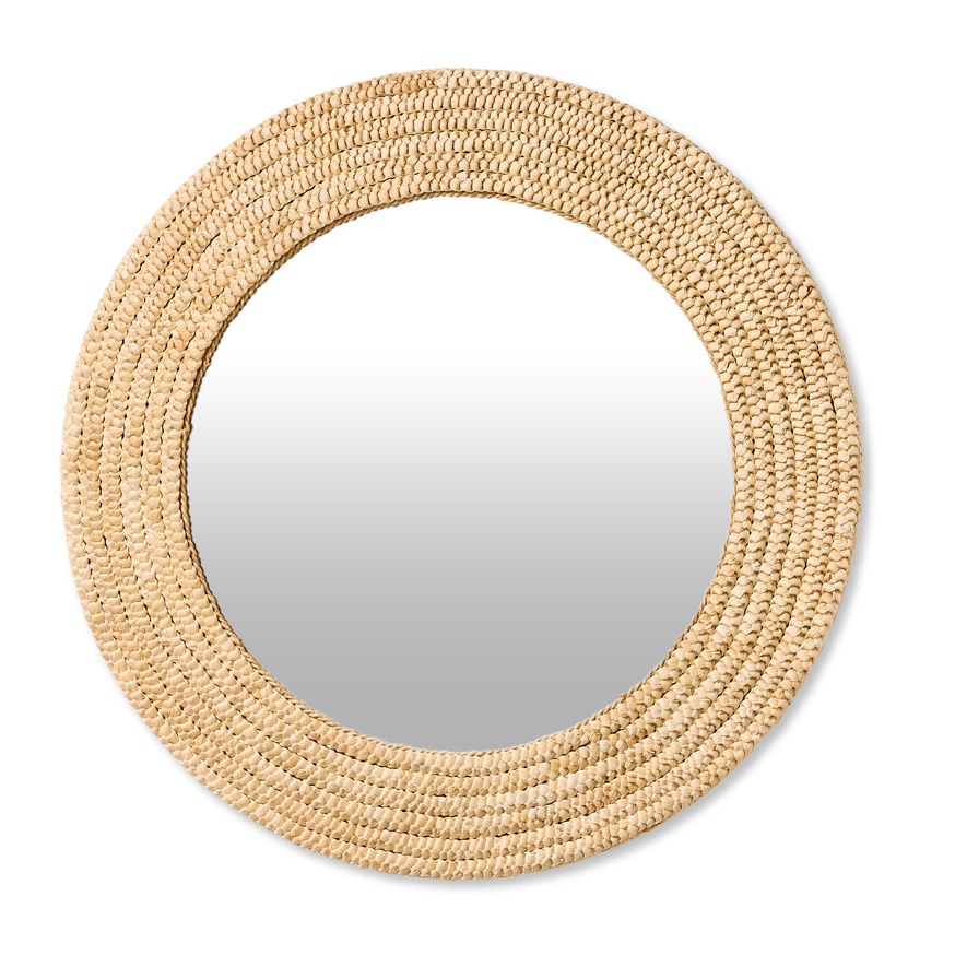 Caribbean Natural Round Mirror | Adairs