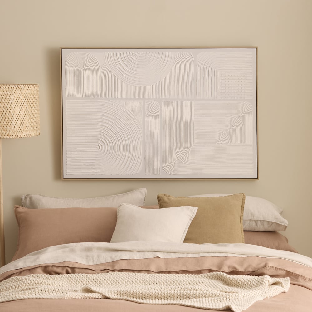 Moma White Modern Canvas | Adairs