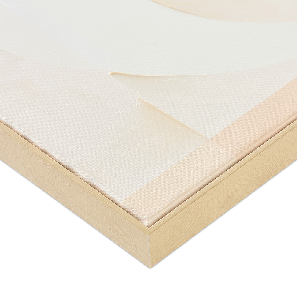 Modernist Natural Geo Canvas | Adairs