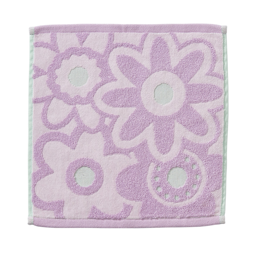 Adairs Kids - Poppy Floral Lilac & Mint Face Washers Pack of 2 | Adairs