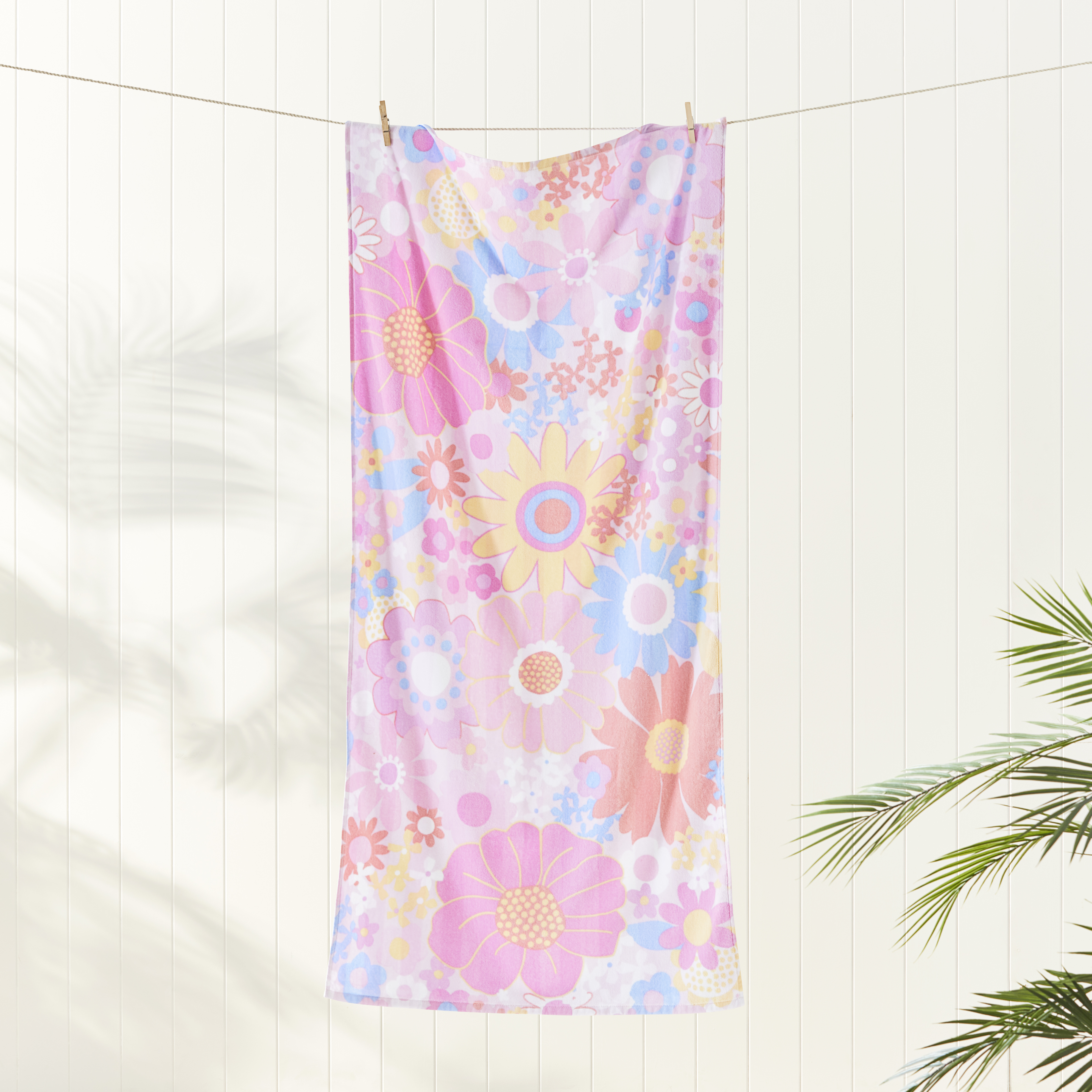 Adairs Kids - Kids Retro Floral Printed Beach Towel | Adairs