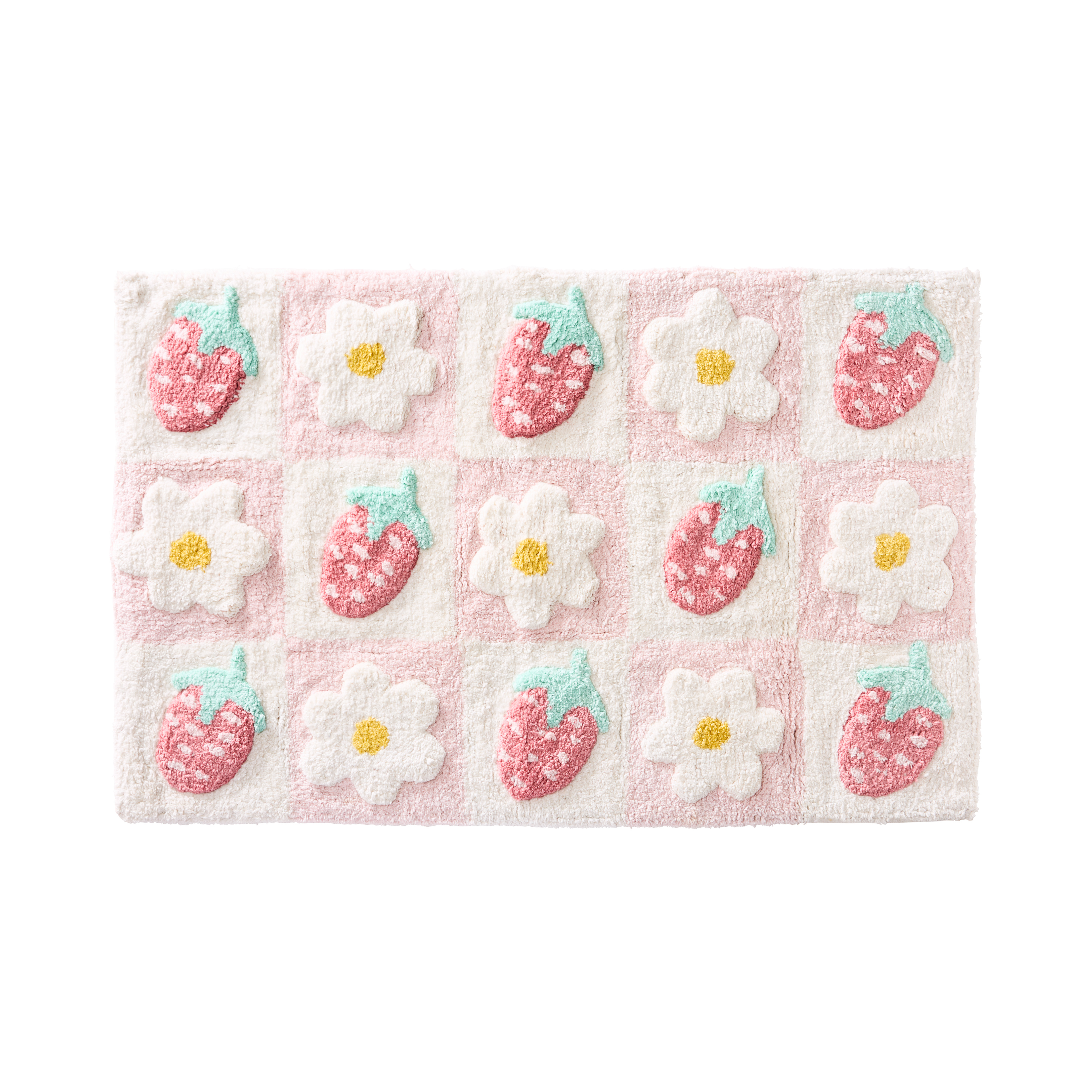Adairs Kids - Strawberry Daisies Kids Bath Mat | Adairs
