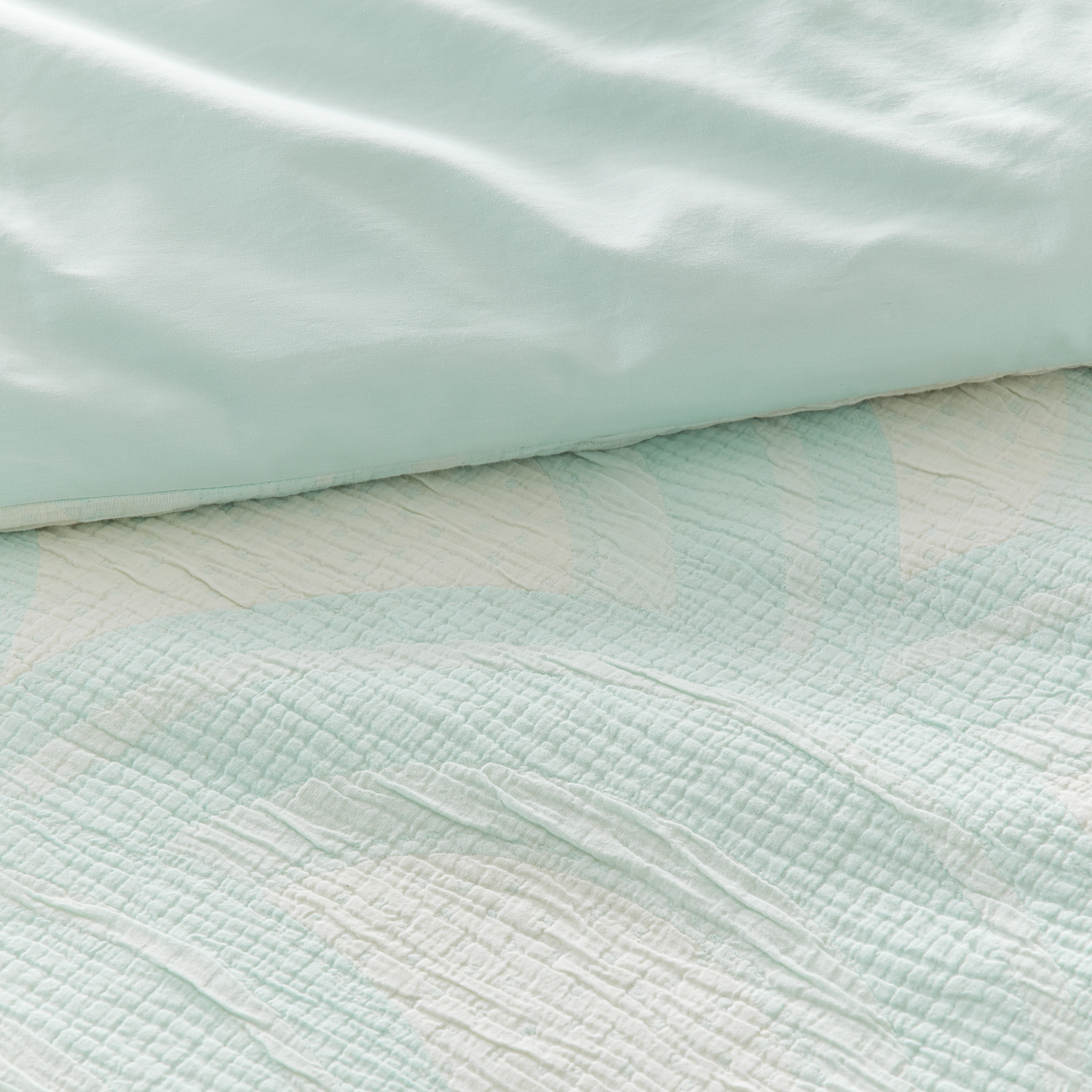 Adairs Kids - Chasing Rainbows Mint Quilt Cover Set | Adairs