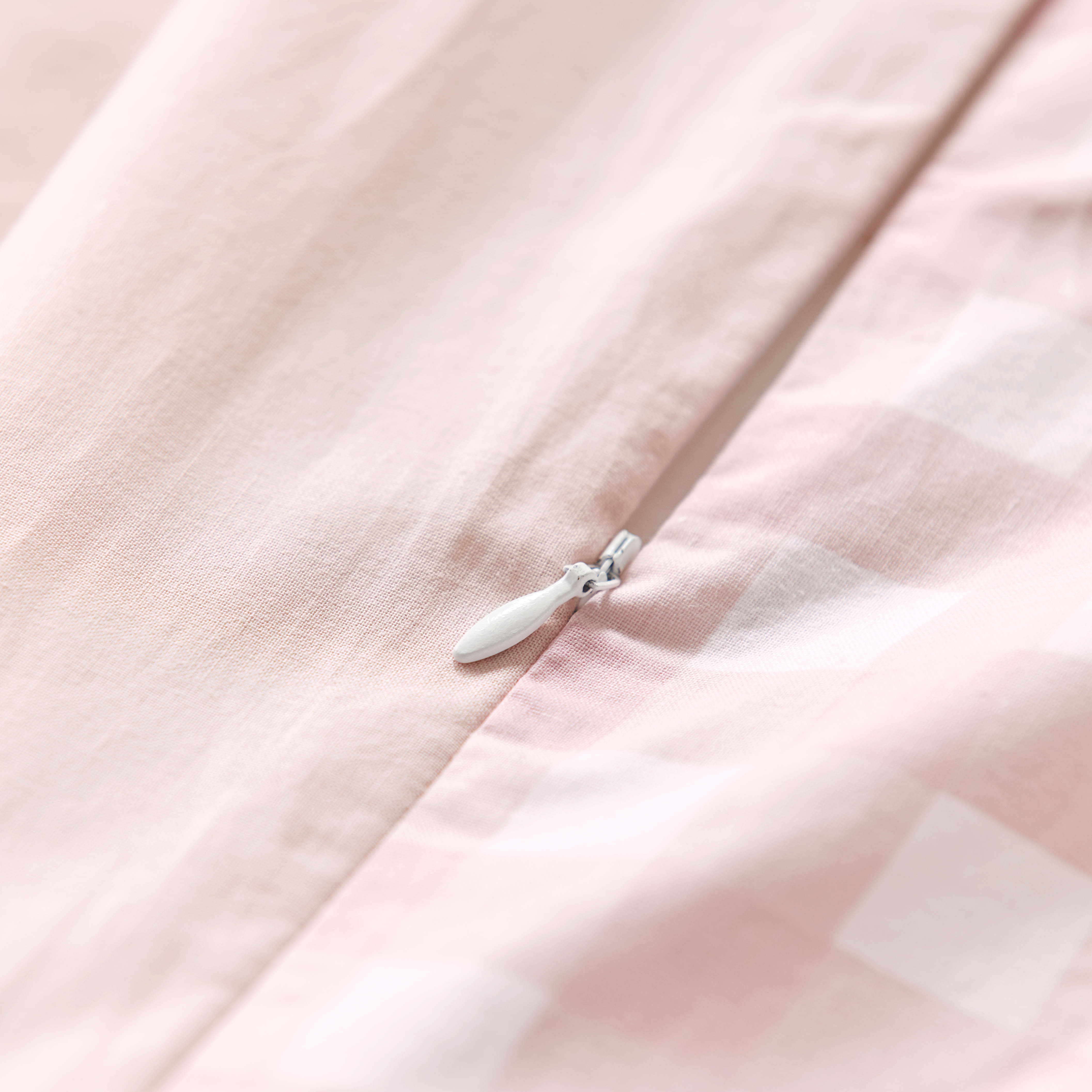 Stonewashed Cotton Gingham Pink Lemonade Cot Quilt Cover Set Bedroom stonewashed-cotton-gingham-pink-lemonade-cot-quilt-cover-set-bedroom