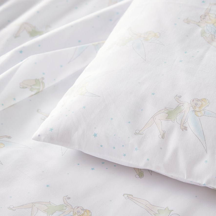 Disney - Tinkerbell White Sheet Set | Adairs