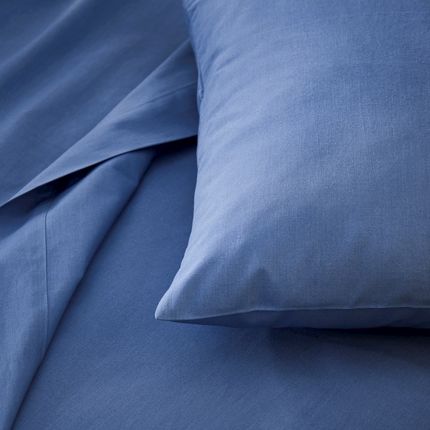 Adairs Kids - Dreamy Cotton Midnight Blue Sheet Set | Adairs