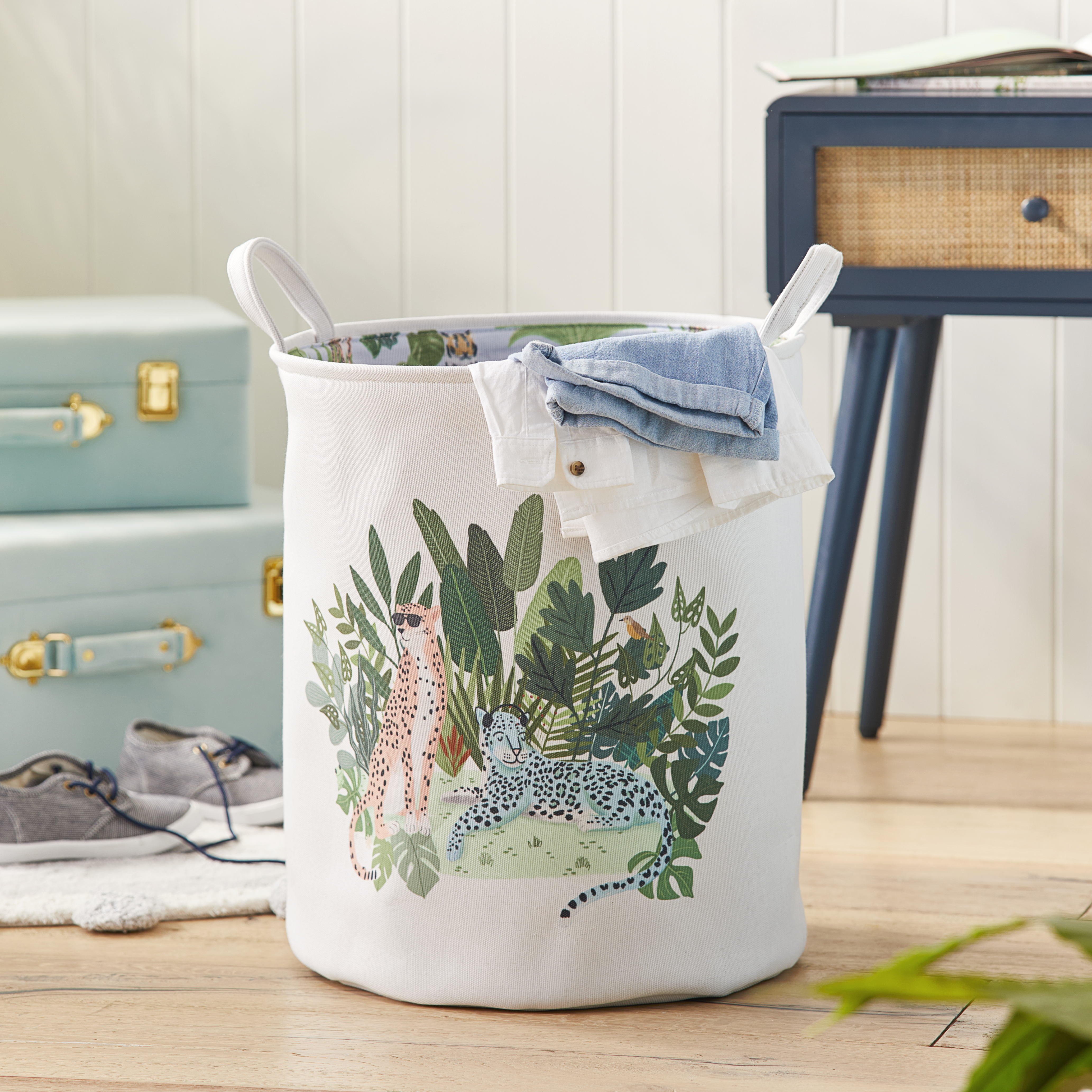 Adairs Kids - Animal Paradise Printed Designer Basket | Adairs