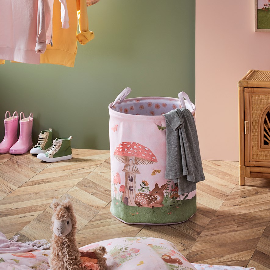 Adairs Kids - Toadstool Village Printed Basket | Adairs