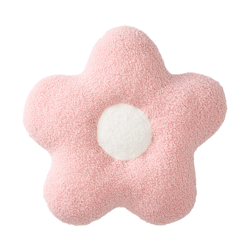 Adairs Kids - Sweet Flower Candy Pink Boucle Cushion | Adairs