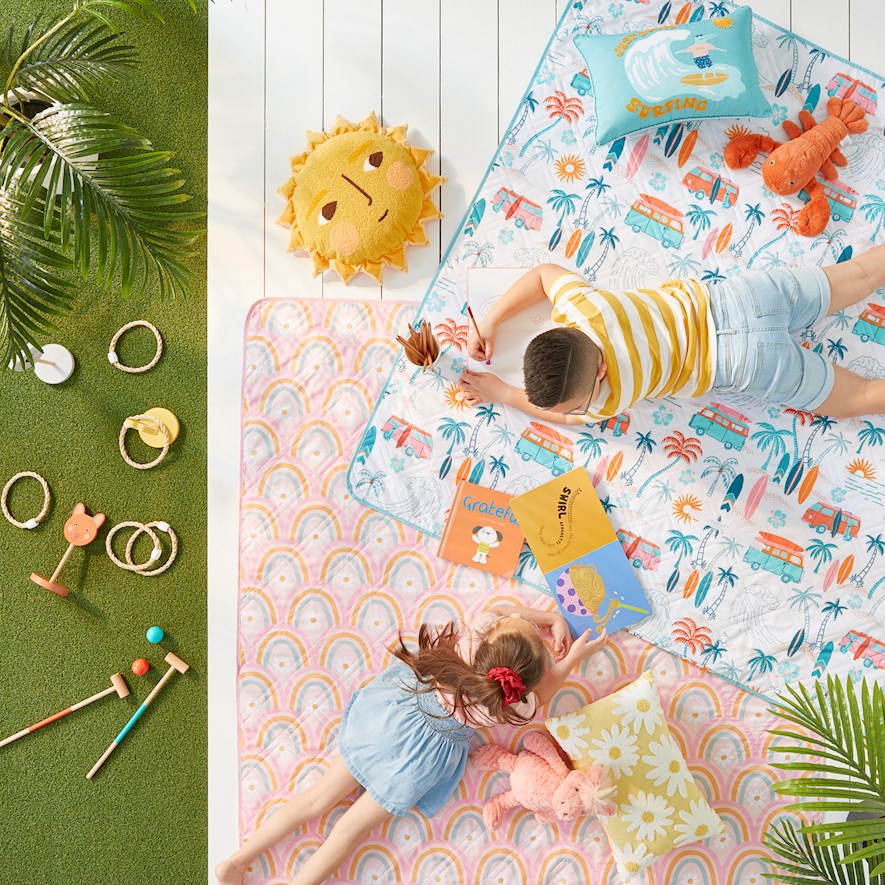 Adairs Kids - Summer Surf Outdoor Play Mat | Adairs