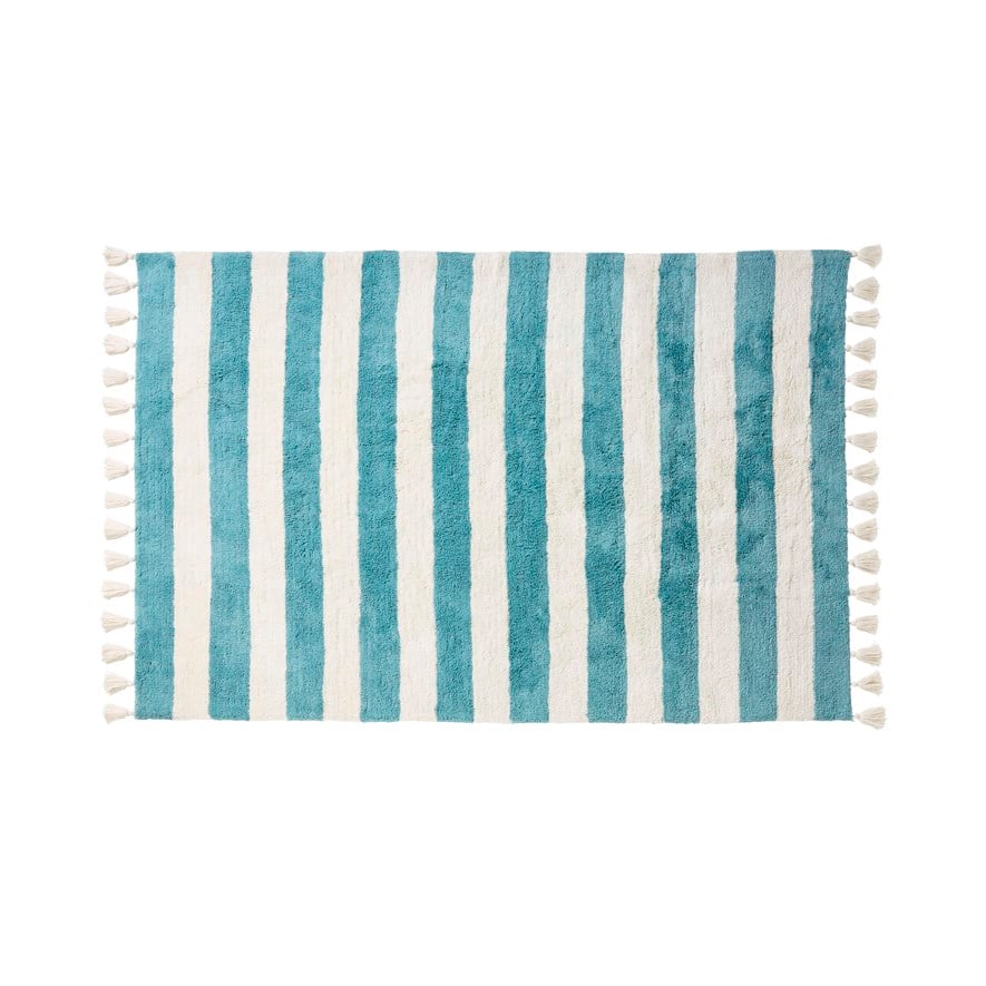 Adairs Kids - Kids Blue Stripe Rug | Adairs