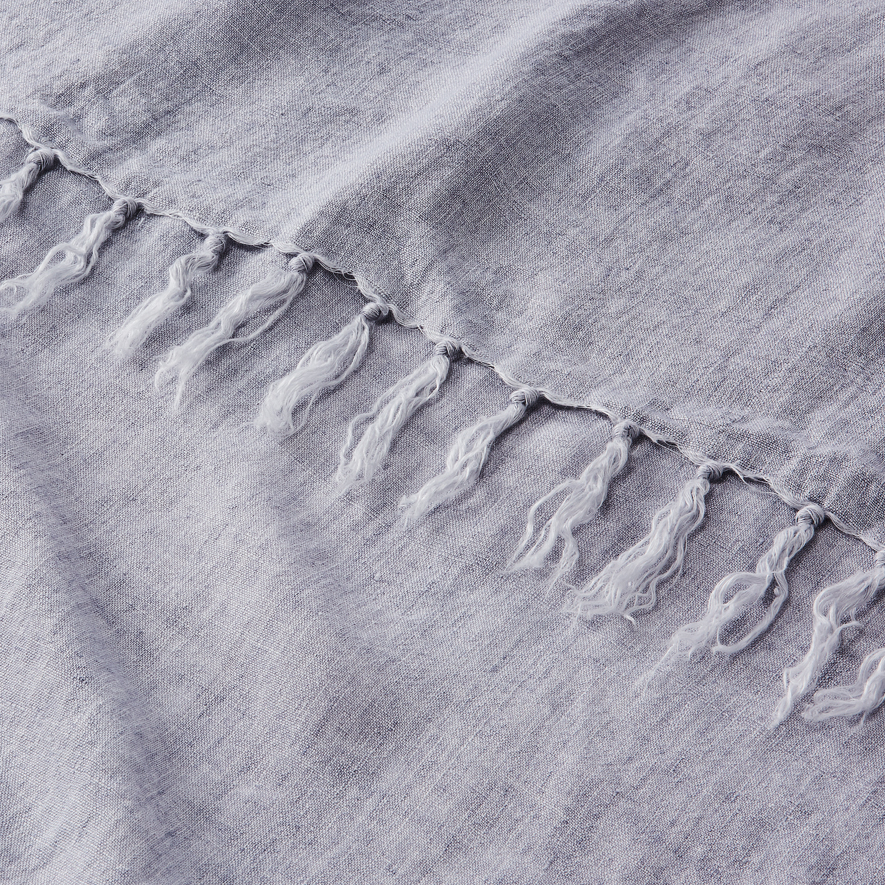 Adairs Kids - Quincy Denim Linen Throw | Adairs