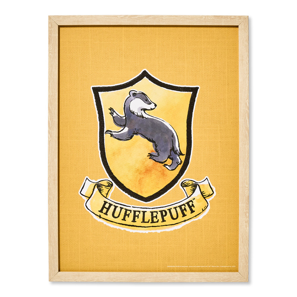 Adairs Kids - Warner Bros Harry Potter Hufflepuff Wall Art | Adairs