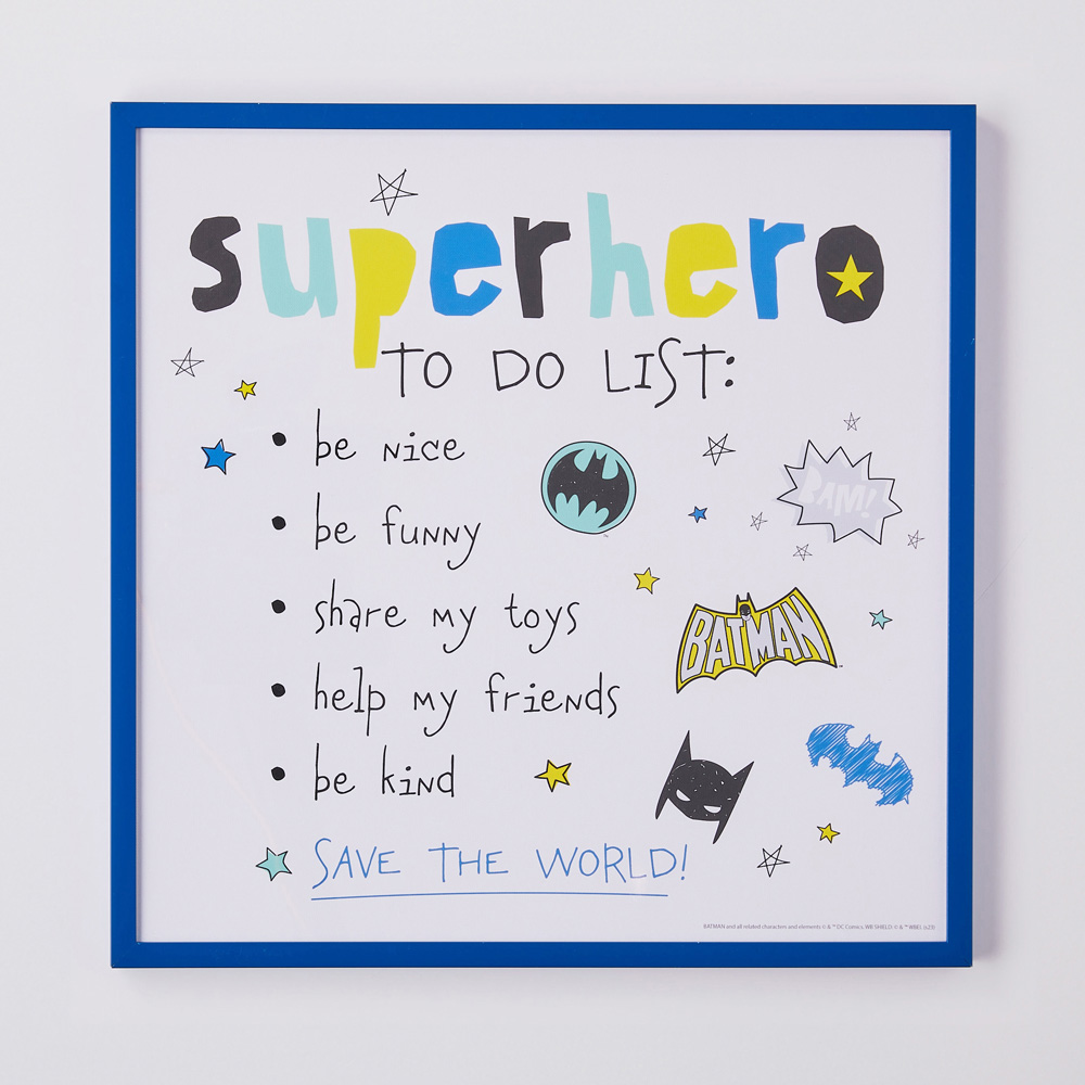 Warner Bros Batman Superhero in Training Wall Art | Adairs