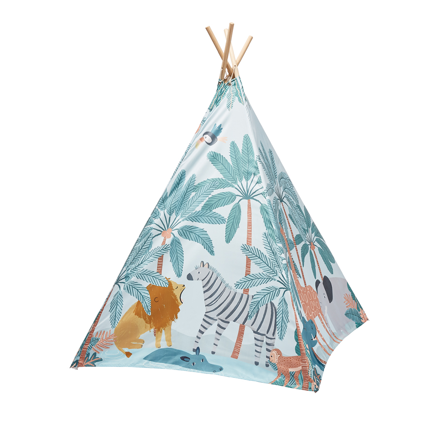 Adairs Kids - Wild World Blue Teepee | Adairs
