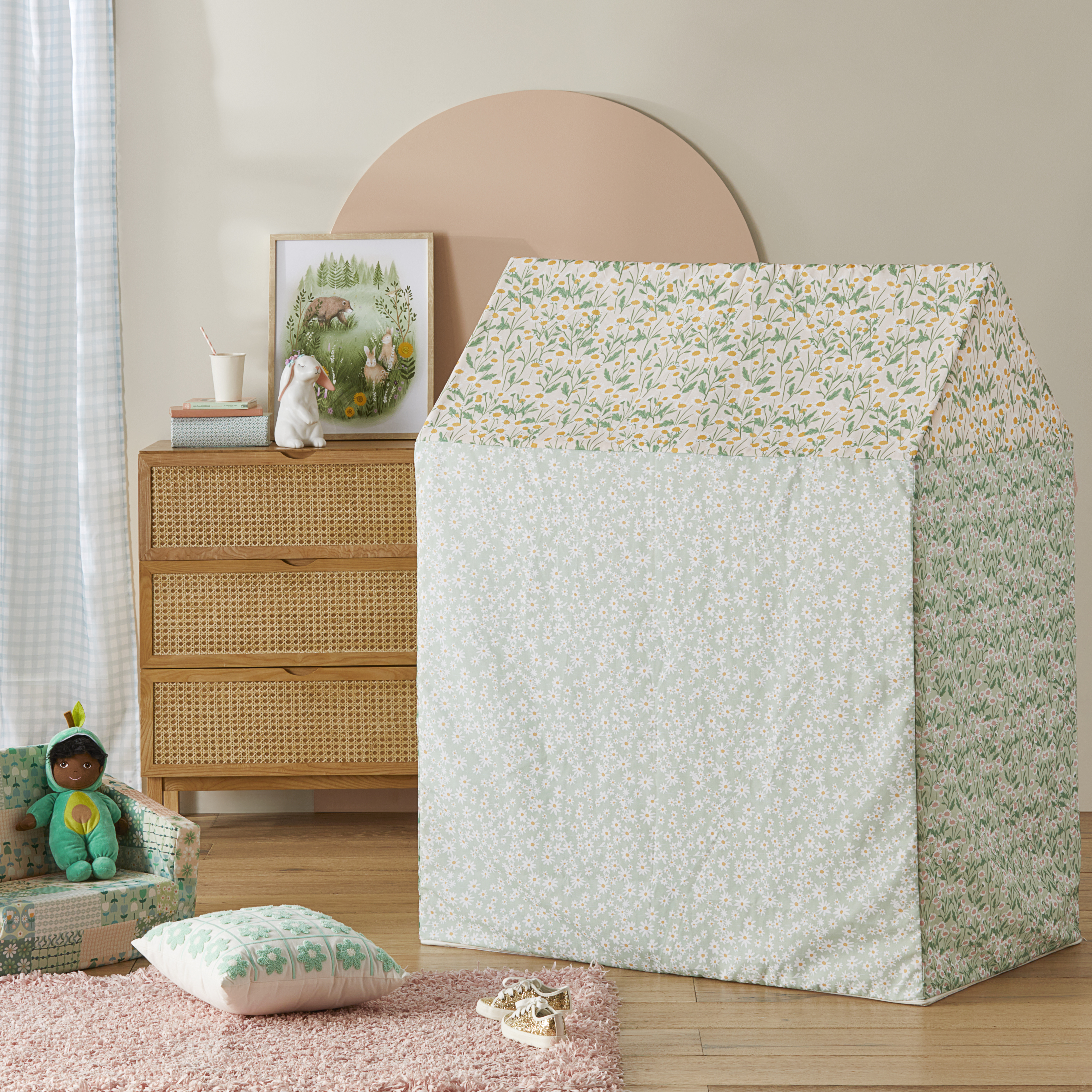 Adairs Kids - Wildflower Patchwork Designer Play Tent | Adairs