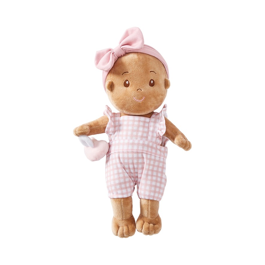 Adairs Kids - Snuggle Friends Pink Daisy Gingham Baby In Carrier | Adairs