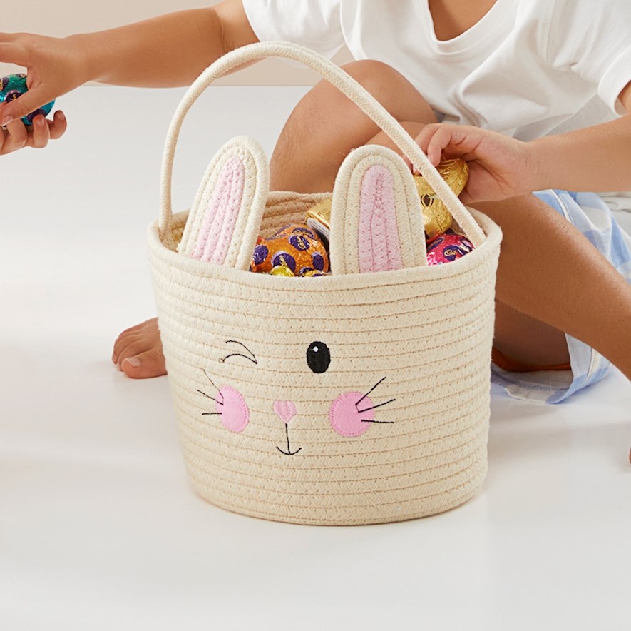 Adairs Kids - Designer Bunny Decorative Basket | Adairs