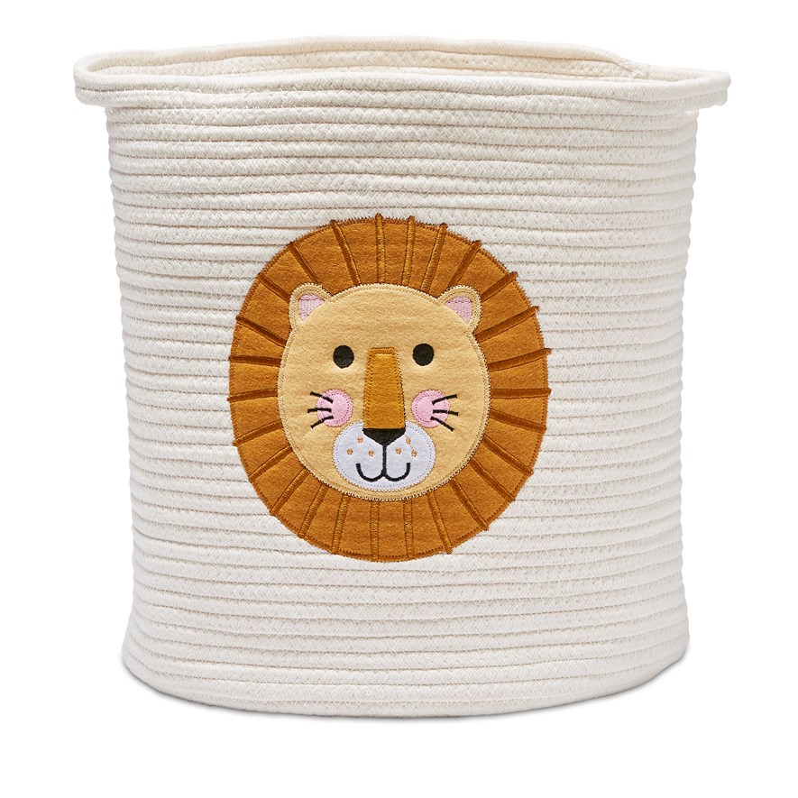 Adairs Kids - Designer Lion Decorative Basket | Adairs