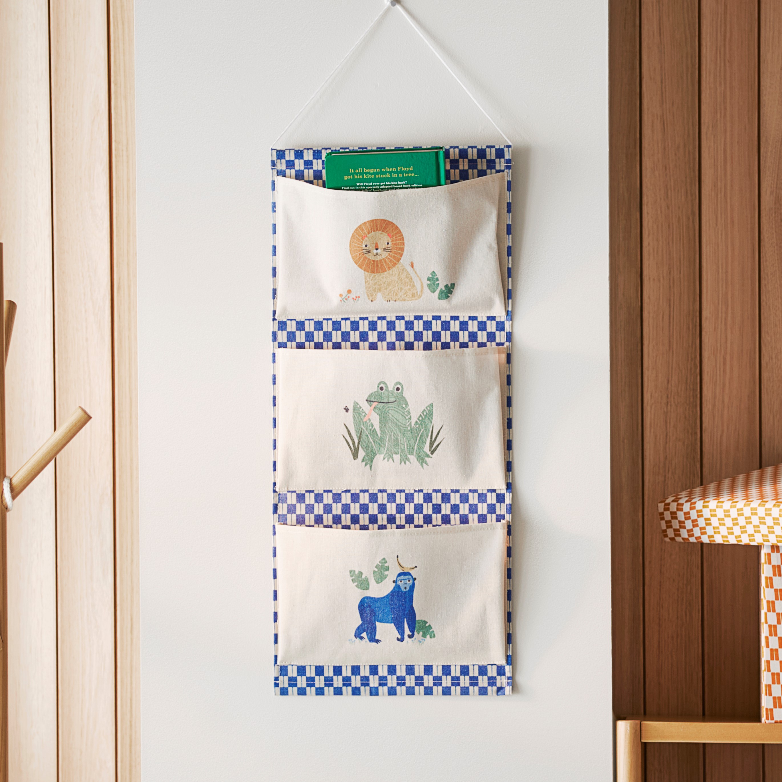 Adairs Kids - Hanging Jungle Time Wall Storage | Adairs
