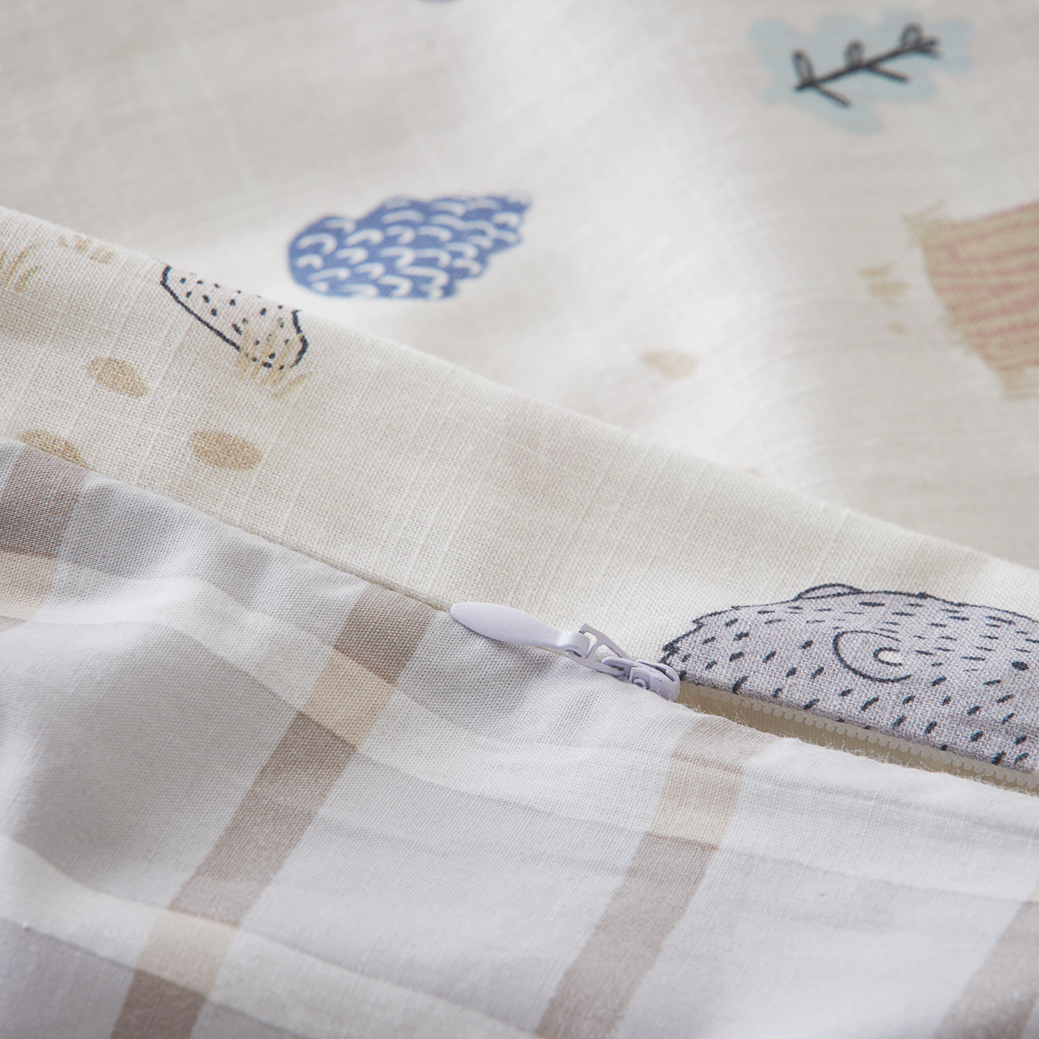 Adairs Kids - Bear Cub Natural Cot Quilt Cover Set | Adairs