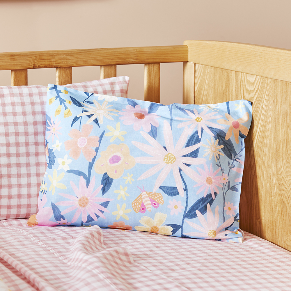 Adairs Kids - Spring Garden Bluebell Cot Quilt Cover Set | Adairs
