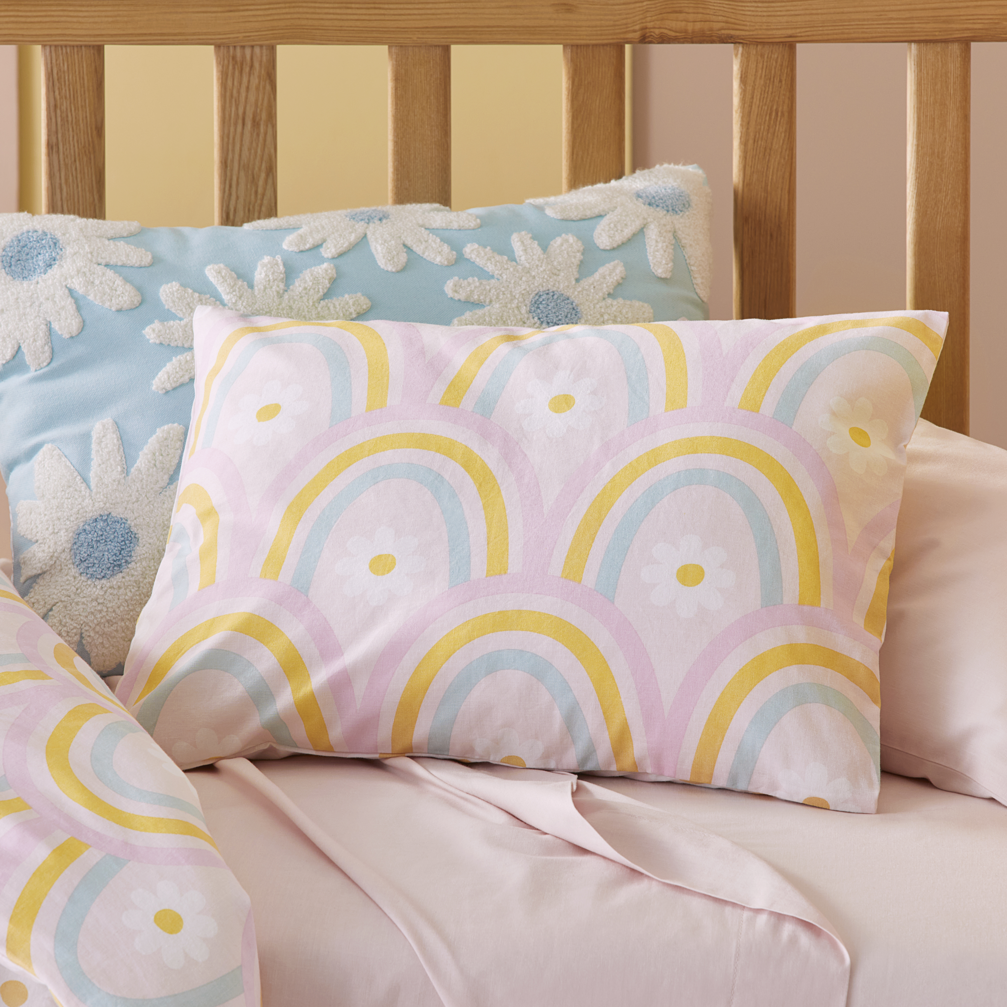 Adairs Kids Stonewashed Rainbow Daisy Multi Cot Quilt Cover Adairs adairs-kids-stonewashed-rainbow-daisy-multi-cot-quilt-cover-adairs