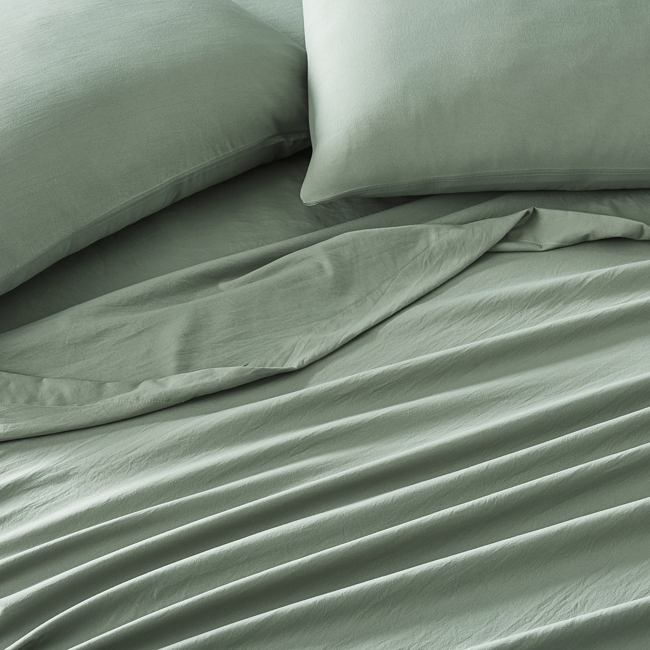 Microplush Sage Sheet Set | Adairs