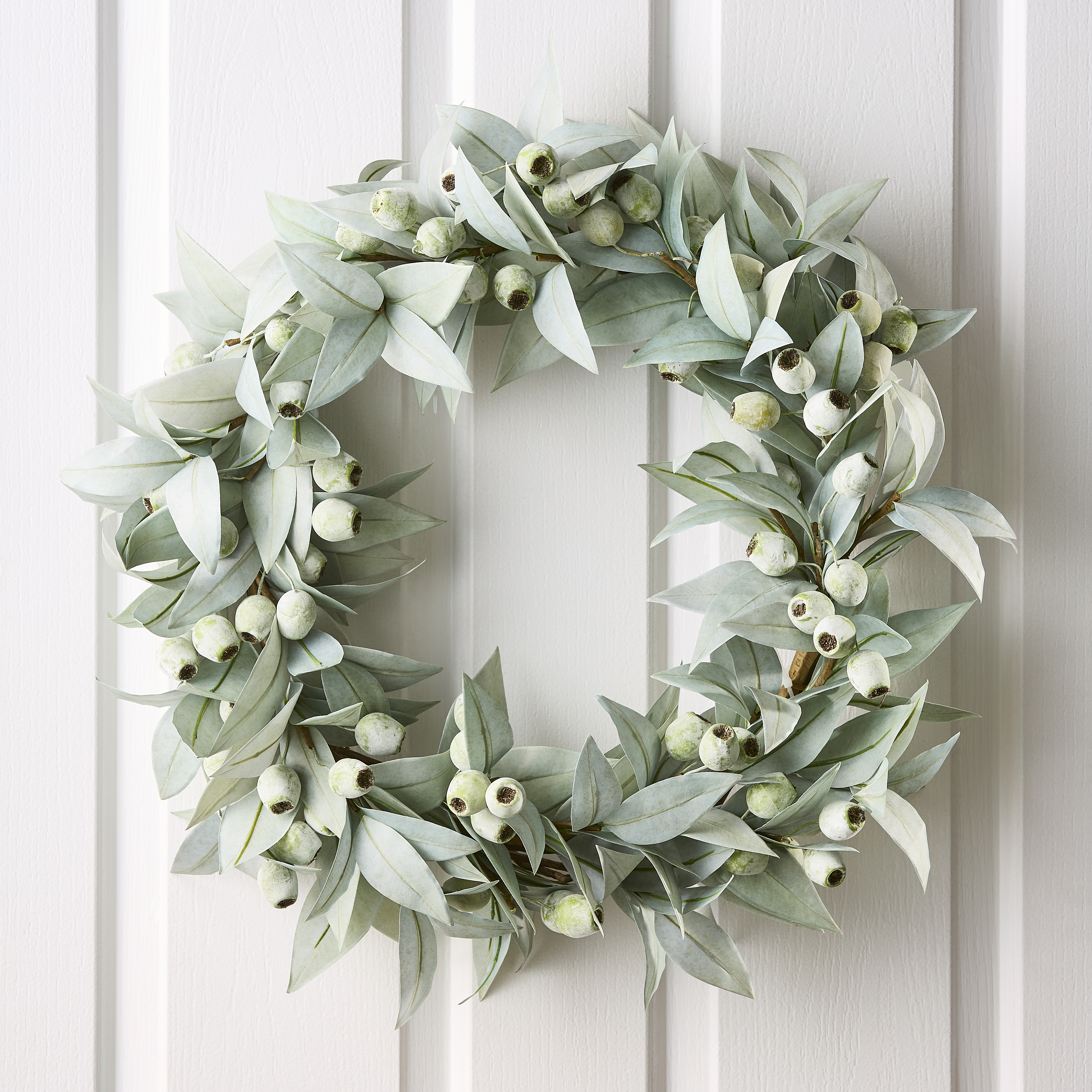 Silver Gum Nut Wreath | Adairs