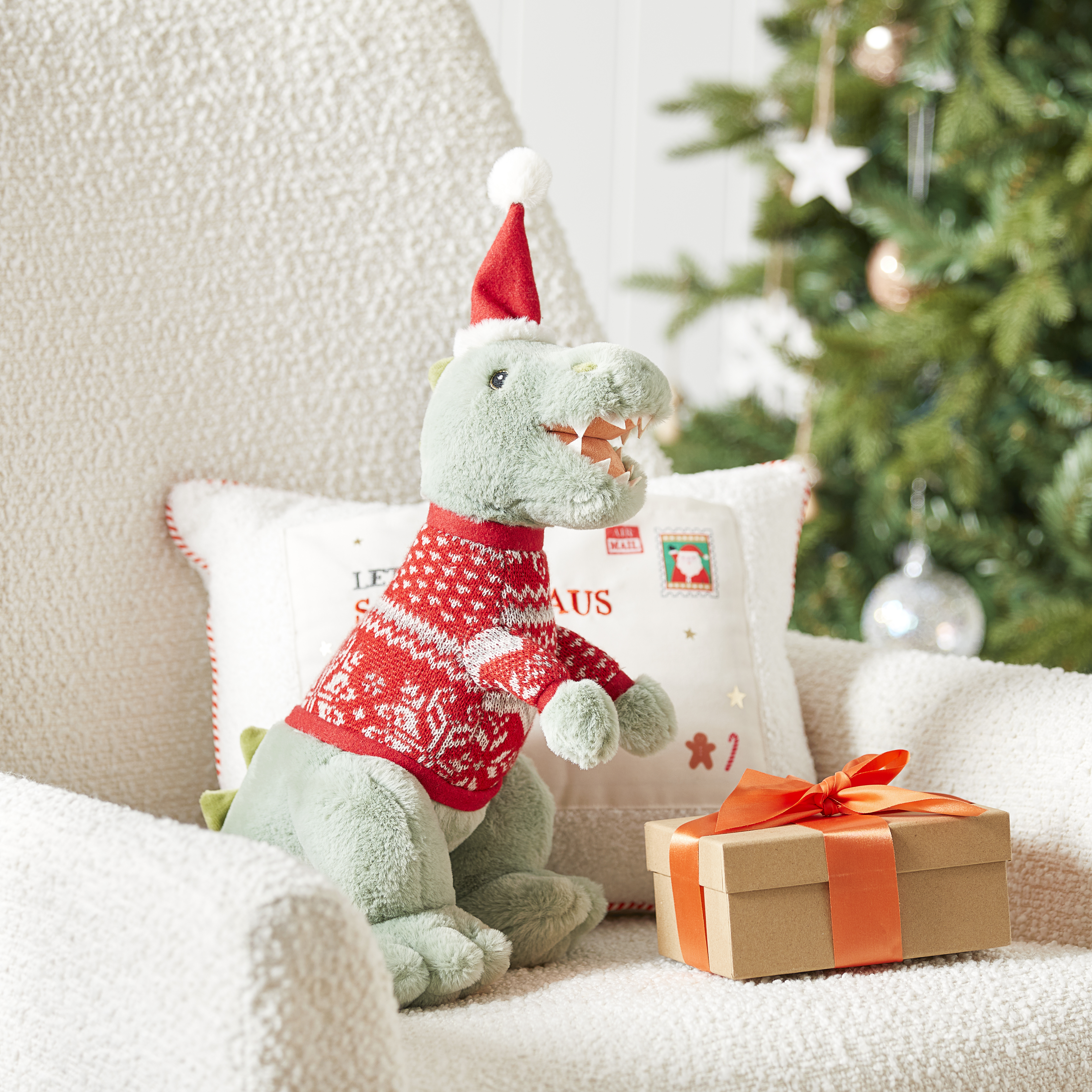Adairs Kids - Dino Claus Green Festive Friends | Adairs