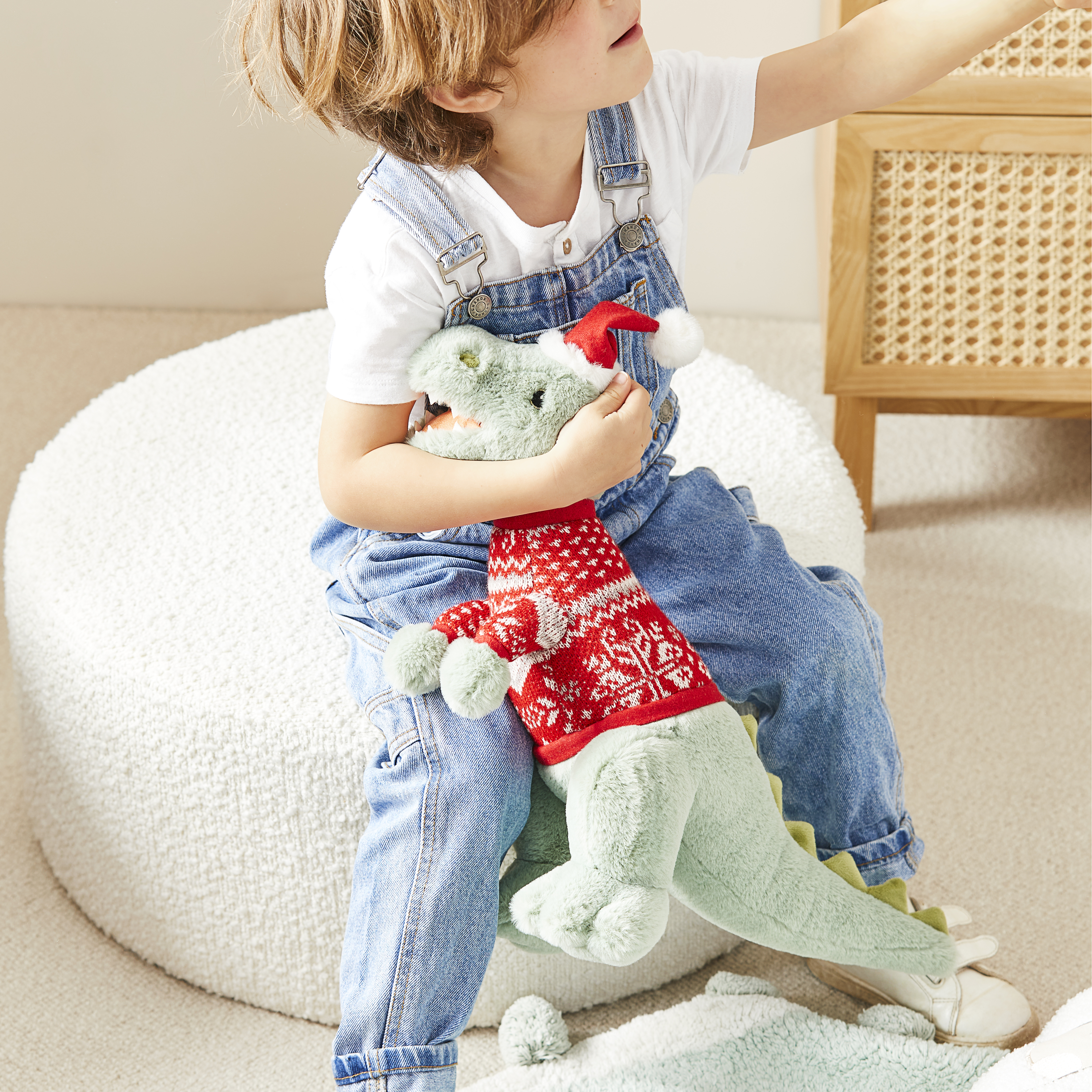 Adairs Kids - Dino Claus Green Festive Friends | Adairs