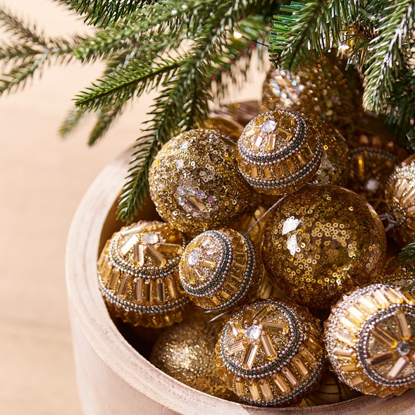 Gatsby Gold Bauble | Adairs