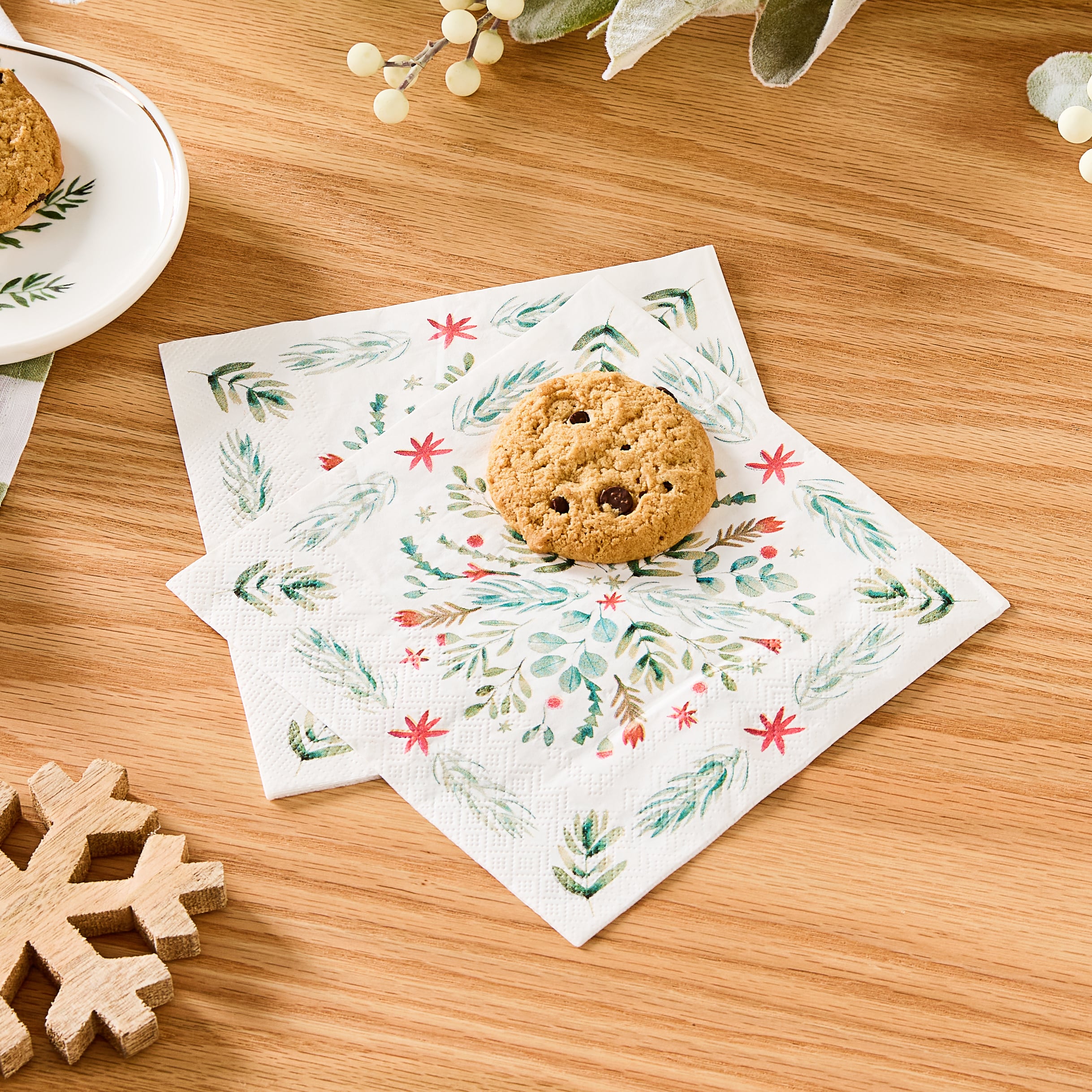 Botanical Festive Paper Napkins 20 Pack | Adairs